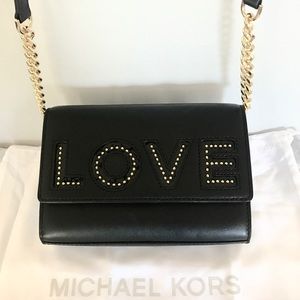 Michael Kors | Bags | Authentic Mk Ruby Leather Clutch Crossbody Combo ...